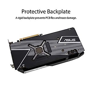 ASUS Dual AMD Radeon RX 6700 XT Standard Edition Gaming Graphics Card (AMD RDNA 2, PCIe 4.0, 12GB GDDR6 Memory, HDMI 2.1, DisplayPort 1.4a, Axial-tech Fan Design, 0dB Technology)