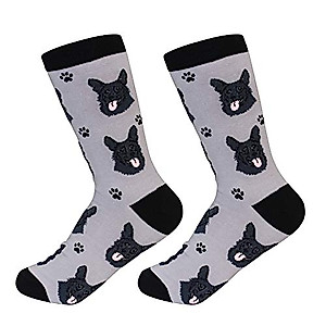 E&S Pets German Shepherd Socks - Fun Unisex Socks - Crazy Pet Lover - Novelty Socks Funny Gifts for Dog Lovers - Cute Dog Pattern - Casual Crew Socks - One Size Fits most