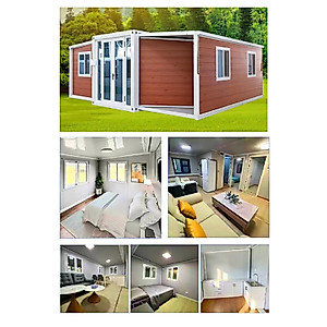 Luxury Proof 20ft 40ft Prefab Expandable Container House Steel Portable Prefabricated Villa 2 Bedroom with Bathroom
