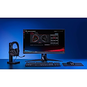 ASUS ROG Delta S Animate Gaming Headset | Customizable AniMe Matrix LED Display, AI Noise-Canceling Mic, Hi-Res ESS 9281 Quad DAC, Lightweight, USB-C, For PC, Mac, PS5, Switch and Mobile Devices,Black