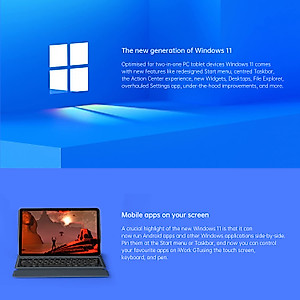 ALLDOCUBE iWORK GT Windows Tablet, Tablet Windows 11, Intel Core i3-1115G4, 8GB LPDDR4x, 256GB PCIE SSD, 11" Touchscreen Tablet PC, FHD IPS 2000×1200, WiFi 6, BT 5.1, HDMI (Windows 11 Tablet)