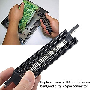 SUNJOYCO NES Cartridge Slot, 72 Pin NES Connector for NES 8 Bit Entertainment System Nintendo Console Games Repair Part