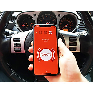 Remootio 2 WiFi and Bluetooth Smart Garage Door Opener with iOS and Android App, Amazon Alexa, Google Home, SmartThings, Siri Shortcuts. with Sensor and Power Adapter.