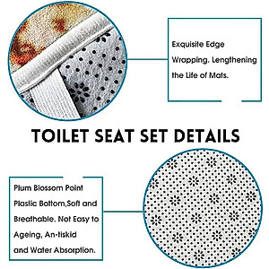 4 Piece Anime Shower Curtain Sets with Non-Slip Rug,Toilet Lid Cover and Absorbent Carpet Bath Mat,Durable Waterproof Fabric Shower Curtain with 12 Hooks for Bathroom 70.8" 70.8" (A3, Small)