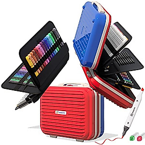 POPYOLA 109-Piece Deluxe Art Set in a Carring Luggage Case Drawing Painting Kit, Creative Gift Box for Kids Teens Adults Artist Beginners, Art Kit, Art Supplies