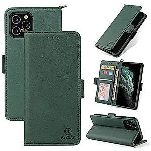 Fansipro Wallet Folio Case for Samsung Galaxy A40, Premium PU Leather Slim Fit Cover for Galaxy A40, 2 Card Slots, 1 Transparent Photo Frame Slot, Anti-Dust, Green