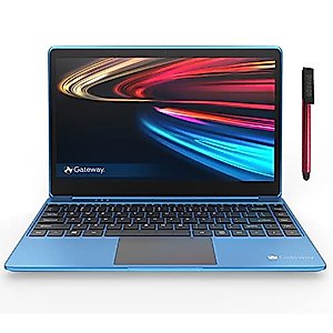 Gateway 14.1" FHD Ultra Slim Laptop Computer_ Intel Celeron N3350 up to 2.4GHz_ 4GB DDR4 RAM_ 64GB eMMC_ Remote Work_ Business or Education_ HDMI_ Webcan_ Windows 10 S_ Blue