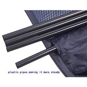 Amelitory Mesh Pop-up Laundry Hamper Easy Foldable Laundry Baskets With Two Durable Handles For Home,Dorm,Travelling Storage Dark Blue