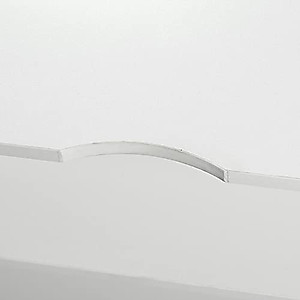 Holaki LED TV Stand,Modern High Gloss TV Console with 20 Color LEDs/Remote Control Lights,Media Console Entertainment Center for Up to 80 inch TV,Wood TV Cabinet with 2 Drawers & Open Shelves (White)