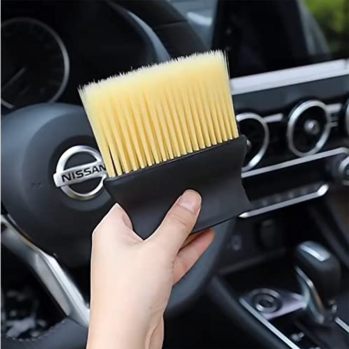 Auto Interior Dust Brush, Car Cleaning Brushes Duster, Soft Bristles Detailing Brush Dusting Tool for Automotive Dashboard Interior, Exterior, Skylight, Leather