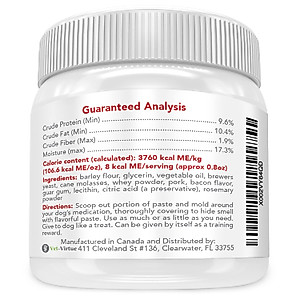 VET-VIRTUE Pill Masking Paste for Dogs, Bacon Flavor - Perfect Pet Medicine Treats to Hide Pills, Medication & Capsules, with Natural Ingredients & Packed with Flavor Dogs Love