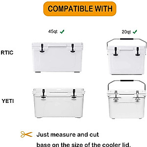 6 ft Cooler Lid Gasket Replacement Compatible with Yetii RTIC 20qt or 45qt Coolers