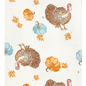 Burt's Bees Baby Baby 2-Piece Family Jammies Matching Holiday Organic Cotton Pajamas, Turkey Time, 24 Months