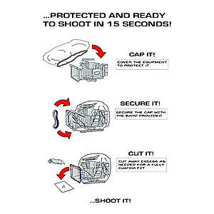 3 Pack CAP IT! Covers (Medium) Camera & Electronics Protection Perfect for ARRI, RED, Sony, PANASONIC, PANAVISION, STEADICAM, GIMBLE RIGS