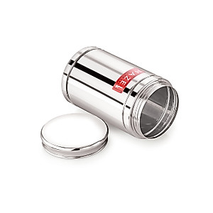 HAZEL Stainless Steel Container Set | 800 ml Set of 6 Steel Container for Kitchen Storage Set | Air Tight Containers for Kitchen Storage | Ideal for Storing Rice, Cereal, Pulse, Snacks.