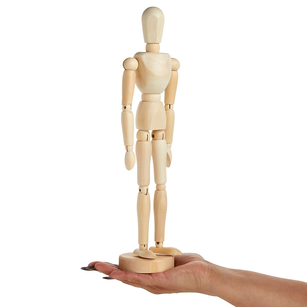 3 Pack Posable Art Figure Model, Flexible Wooden Drawing Mannequin for Artists, Sketching (13 in)