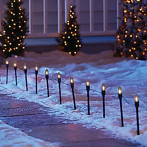 Pallerina 25 Pack C9 Clear Incandescent Bulbs, C9 Christmas Light Bulbs Replacement Light Bulb, 7 Watt Night Light Bulbs C9/E17 Intermediate Base, Candle Light Bulbs