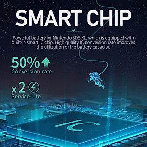 SPR-003 Battery,𝟐𝟎𝟐𝟰 𝐍𝐞𝐰 𝐔𝐩𝐠𝐫𝐚𝐝𝐞 Li-ion 0 Cycle battery for Nintendo 3DS XL New 3DS XL LL Game Console,2300mAh high capacity replacement Battery for Nintendo Switch Game Console SPR-003