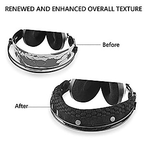 Geekria Knit Fabric Headband Cover Compatible with Logitech, Turtle Beach, Panasonic, AKG, Sennheiser, Sony Headphones, Head Cushion Pad Protector, Replacement Repair Part (Black)