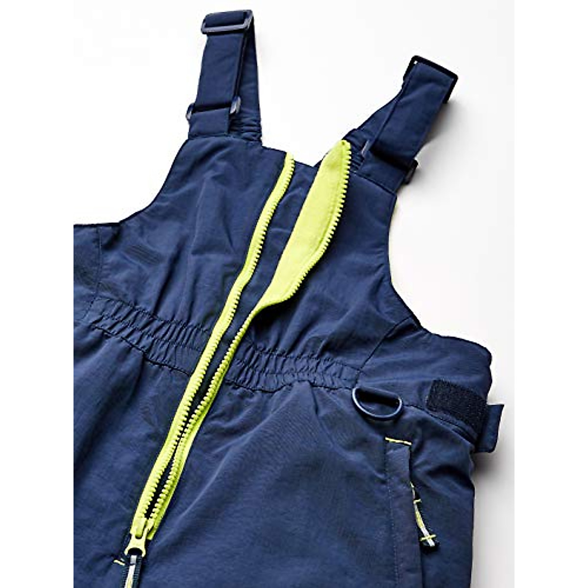 Amazon Essentials Boys' Water-Resistant Snow Bib, Navy, Large