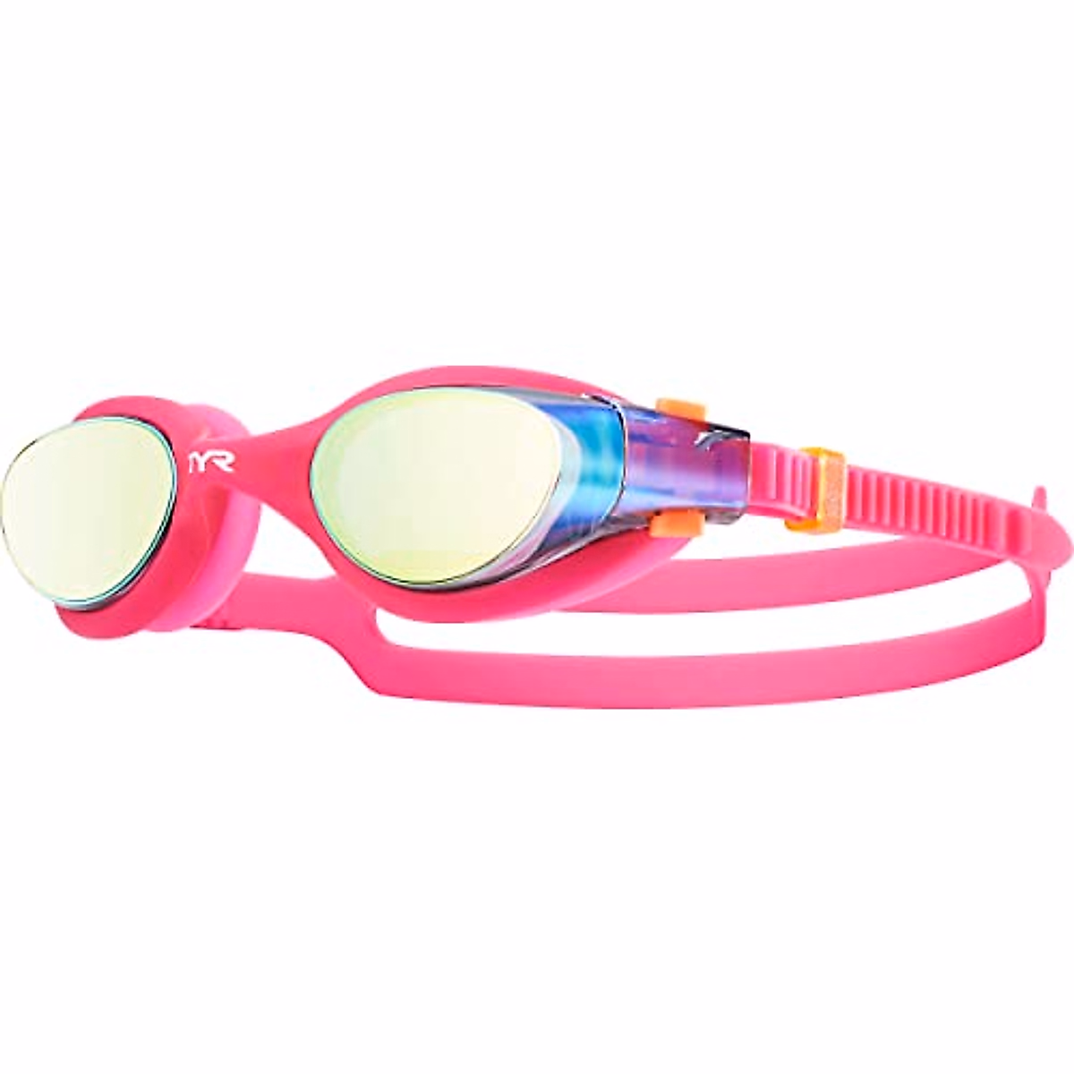 TYR Vesi Femme Mirrored Googles, Gold/Pink, One Size