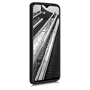 kwmobile Case Compatible with Xiaomi Redmi 9 - Case in Soft Matte Finish TPU with Camera Protection - Black Matte