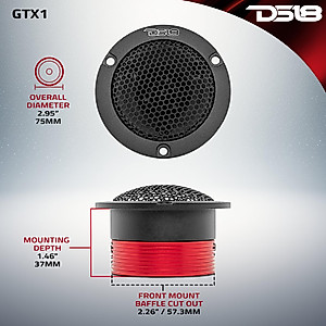 DS18 GTX1 1" Vc Die Cast Titanium Compression Neodymium Super Bullet Tweeter 240 Watts 4-Ohm-PRO Tweeters are The Best in The Pro Audio and Voceteo Market (Single)
