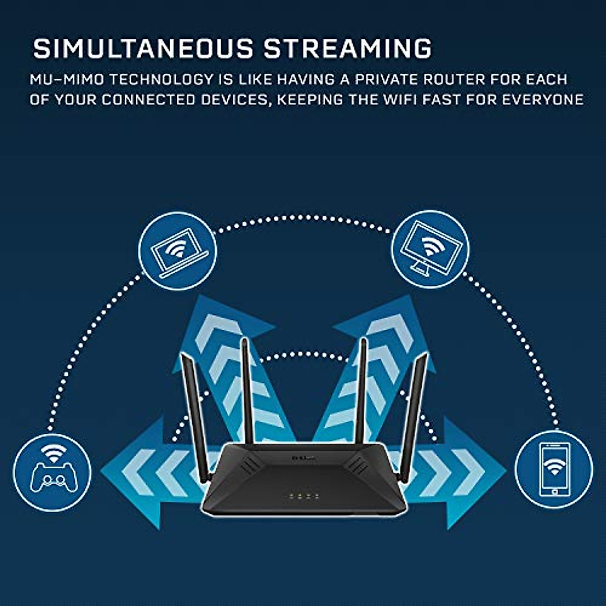 D-Link WiFi Router, AC1750 Wireless Internet for Home Gigabit Streaming & Gaming Smart Dual Band MU-MIMO Parental Controls QoS (DIR-867-US), Black
