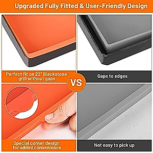 Blackstone Silicone Griddle Mat Cover for 22 Inch Blackstone Griddle,Heavy Duty Food Grade Silicone Griddle Top Cover,Upgraded Full Fit Griddle Mat Surface Protective Outdoor from Insects Rust Debris