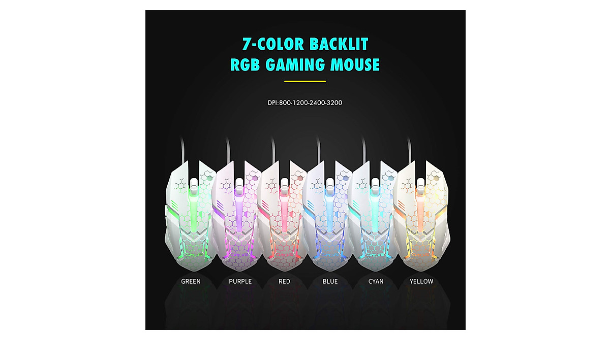 CHONCHOW RGB Gaming Keyboard & Mouse Combo for PC & Consoles
