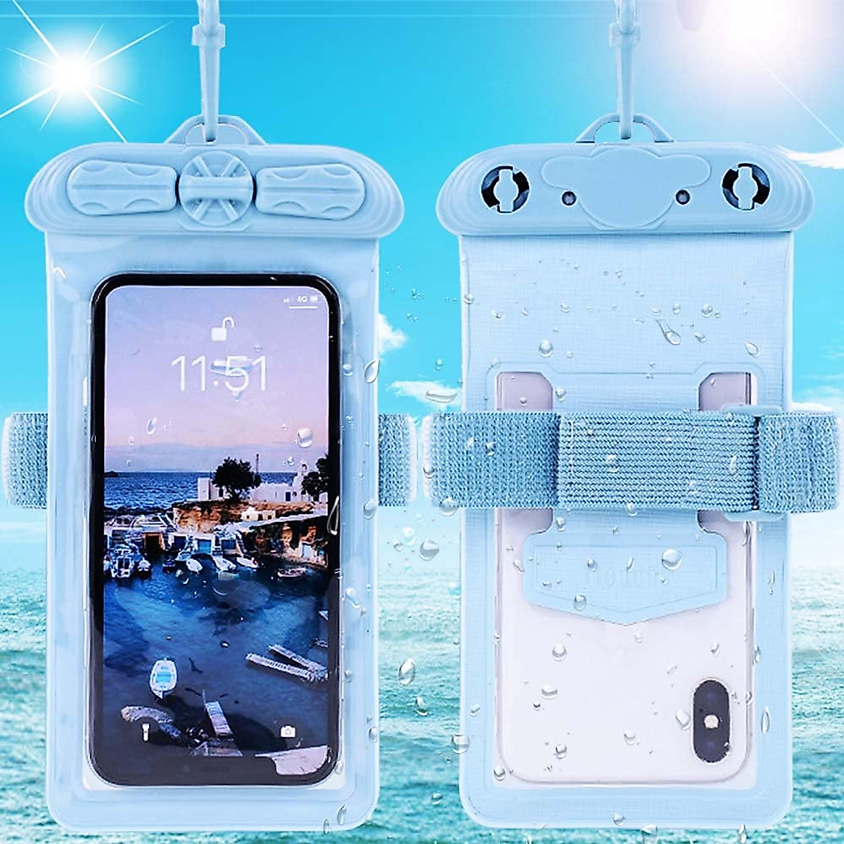 Puccy Case Cover, Compatible with Nextbase 412GW Waterproof Pouch Dry Bag (Not Screen Protector Film) New Version Blue