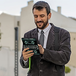 for Microsoft Surface Duo Case 8.1"(Not Fit Duo2) with Retro Classical Cassette Theme Design, RYUITHDJP for Microsoft Surface Duo Phone Case Stylish Shockproof Cover