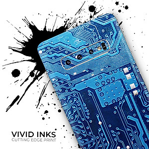 DesignSkinz Blue Circuit Board V1 Protective Vinyl Decal Wrap Skin Cover Compatible with The Samsung Galaxy S20 (Screen Trim & Back Glass Skin)