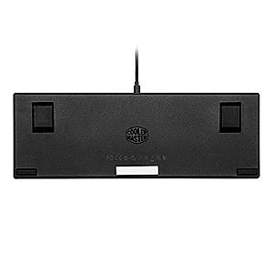 Cooler Master SK620 60% Space Gray Mechanical Low Profile Gaming Keyboard, Linear Red Switches, Customizable RGB, Ergonomic Design, USB-C Connectivity, Mac/Windows, QWERTY (SK-620-GKTR1-US)