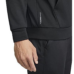 Nike Therma-FIT Graphic Baseball Hoodie (as1, alpha, s, regular, regular, Black)