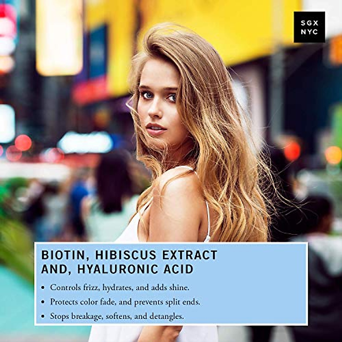 SGX NYC Hair IQ - 4 Fl Oz - 10-in-1 Leave-In Treatment for All Hair Types - Strengthens and Repairs Damaged Hair with Biotin, Hyaluronic Acid, and Exclusive Bond Technology