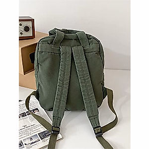 MaxxCloud Vintage Canvas Backpack Purse Tote Satchel Hiking Daypack Travel Bag Handbag Rucksack (583 beige)