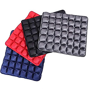 WalBryka High Comfortable Airbag Office Chair Cushion Pain Relief Air Seat Cushions with Non-Slip Cover (Gray)