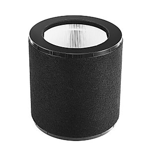 Air Purifier Replacement Filter, 3-in-1 True HEPA Filter, Removes up to 99.95% of Pet Hair, Pollen, Pet Dander, Mold Spores, Odor, Smoke, and Dust, Compatible with Air Purifier AP008
