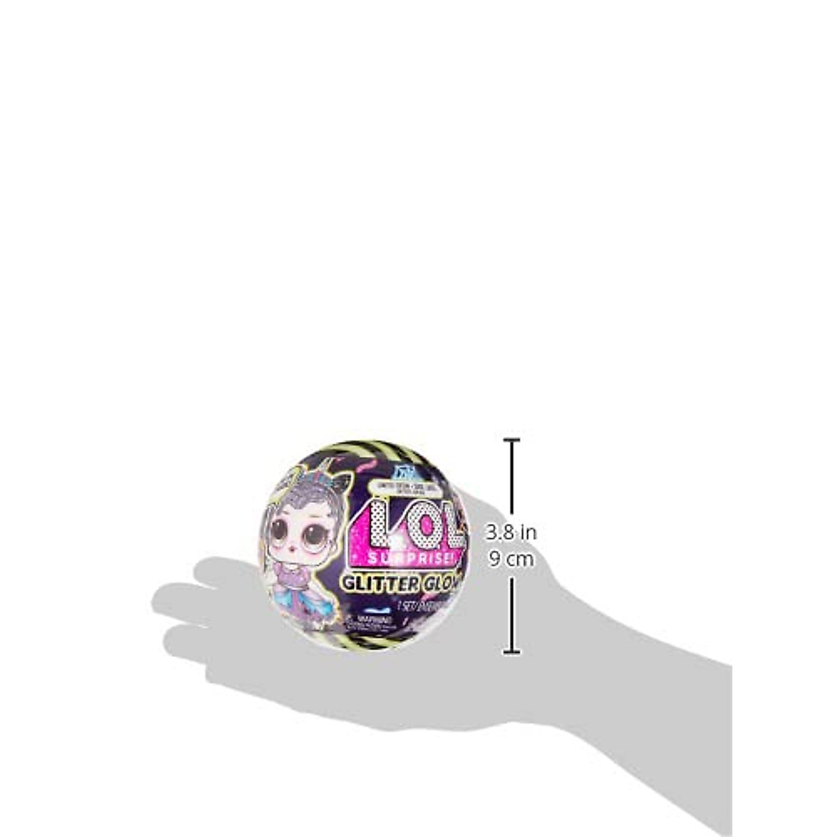 LOL Surprise Glitter Glow Doll Enchanted B.B. with 7 Surprises in Paper Ball, Limited Edition Halloween Glow-in-The-Dark Collectible Doll, Holiday Toy, Great Gift for Kids Girls Ages 4 5 6+ Years Old