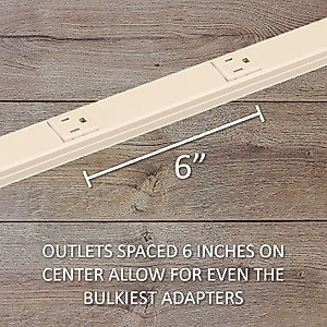 Wiremold Legrand PM48C Wiremold Multi Outlet Strip - Ivory