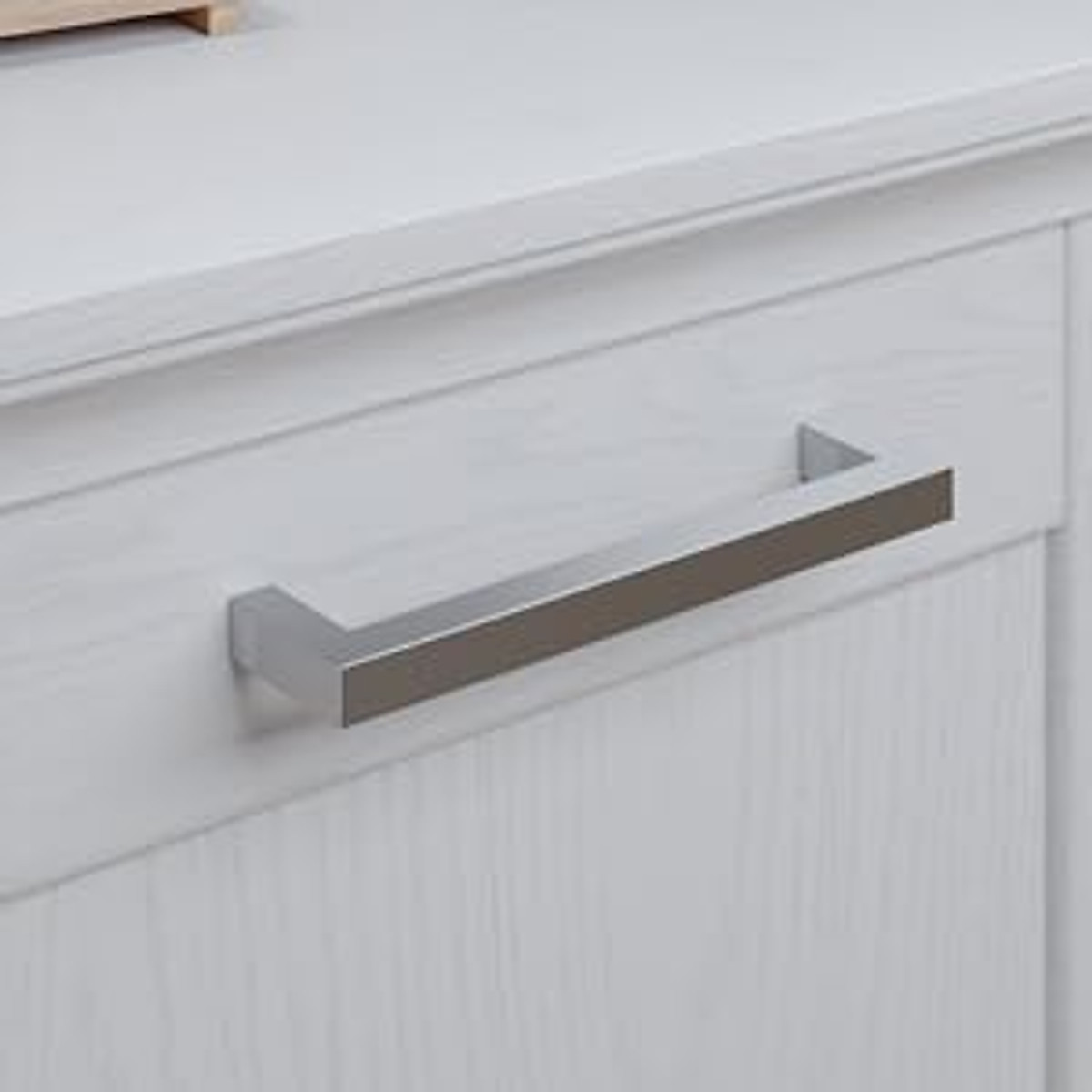 Smhxo Tilt Out Trash Cabinet, Wooden Kitchen Trash Can Cabinet with Deodorising Function, 2 * 10 Gallons Hidden Laundry Sorter Cabinet, Pure White