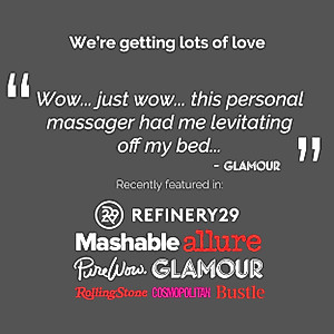 Ava Vibrator Wand Sex Toys [Clit Stimulator Vibrators] Vibrator for Woman | Sex Toy | 4+ Hr Battery | Gifts for Women | 20 Patterns & 8 Speeds of Pleasure | Quiet Adult Sex Toys -Standard - Black