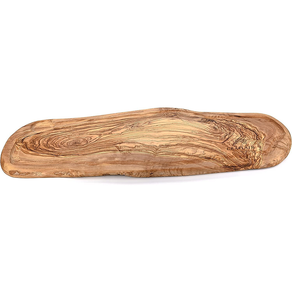 OLIVIEU ~ Olive Wood Cutting Boards with Juice Rim ~ Serving Board ~ Charcuterie Board (21 inch ~ big)