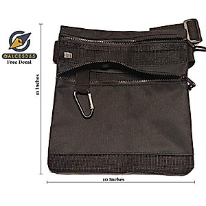 Calces365 Metal Detecting Water Proof Mesh Waist Pouch, Perfect for Beach Detecting, Long 52 Inche Belt