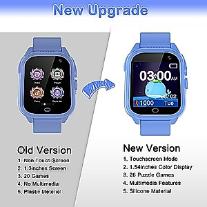 Kids Smart Watch for Boys Kids Game Watches with 26 Games Touch Screen Kids Waterproof Watch Kids Digital Watch with Camera Pedometer Video MP3 Alarm... Gift for 3-12 Year Old Boys Toys for Kids