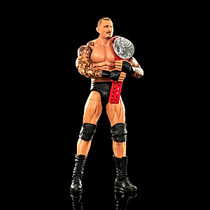 Mattel WWE Ultimate Edition Action Figure & Accessories Set, Randy "Macho Man" Savage 6-inch Collectible with 30 Articulation Points, Swappable Pieces & Entrance Gear