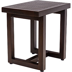 AquaTeak 18" Spa Mocha Teak Shower Bench