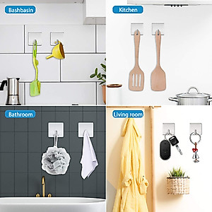 Paper Towel Holder - Self Adhesive Paper Towel Rack Under Cabinet Mount SUS304 Stainless Steel for Kitchen Bathroom Large Roll Paper, 4 Piece (Matte Black)