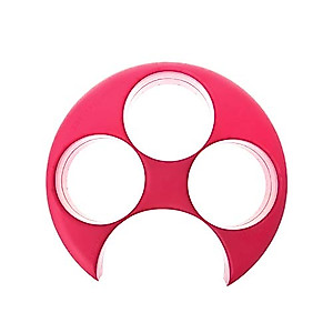 yuanhaourty Meal Measure Portion Control Plates Red Weight Loss Diet Tools